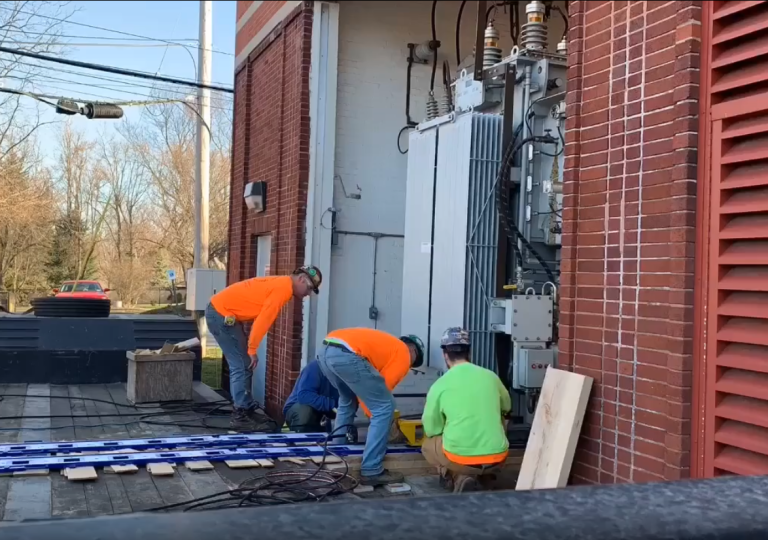 Clark's Hydra-Slide skidding system used to replace power transformers ...