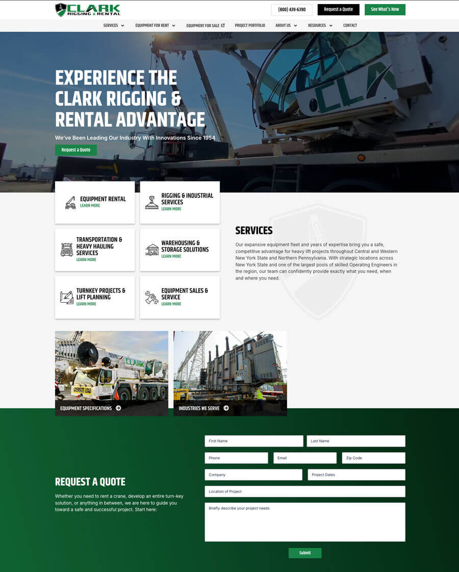 Full Service Rigging & Lifting | Clark Rigging & Rental